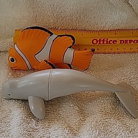 Disney | Toys | Finding Nemo Fish And Beluga Whale Toy Set | Poshmark